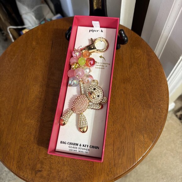 Piper K | Accessories | Piper K Teddy Bear Holding Balloons Glass ...